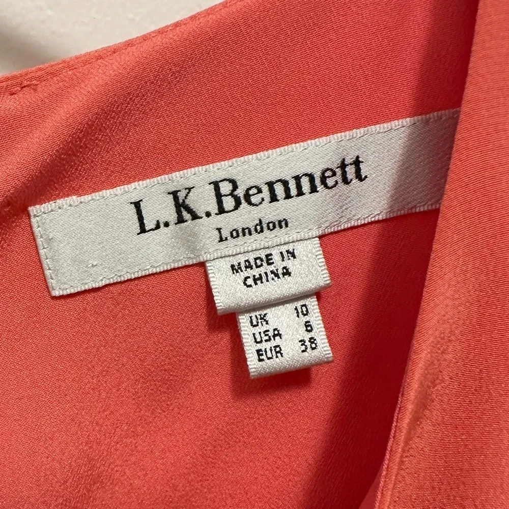 LK Bennett | Dresses | Lk Lk Bennett Dr Lisburn Silk Chiffon Twist Knot ...